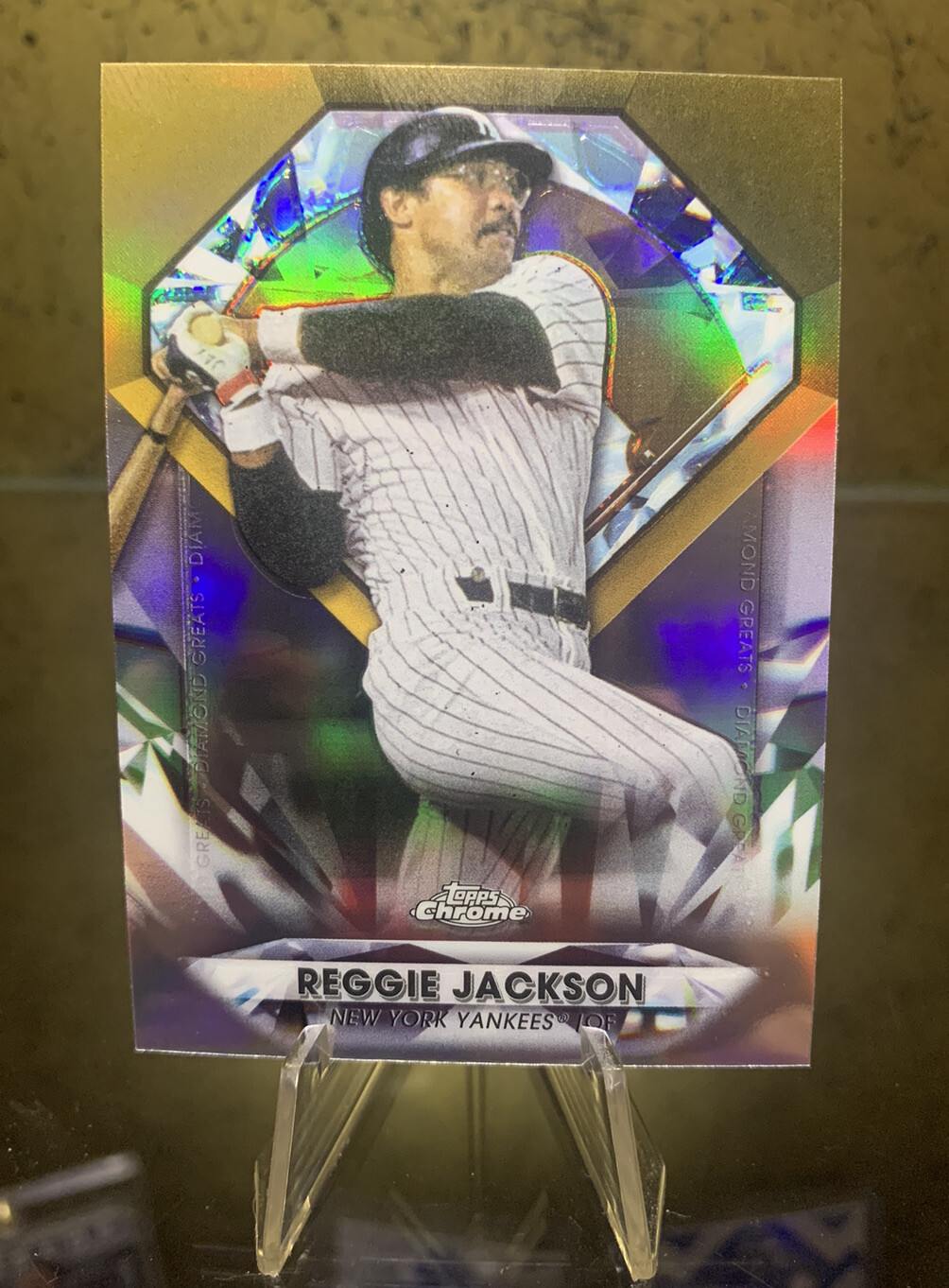 2022 Reggie Jackson Topps Chrome Diamond Greats Refractor #DGC17 ...