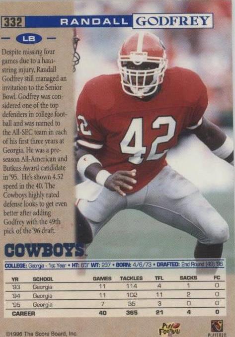 1996 Pro Line Randall Godfrey #332 for sale | eBay