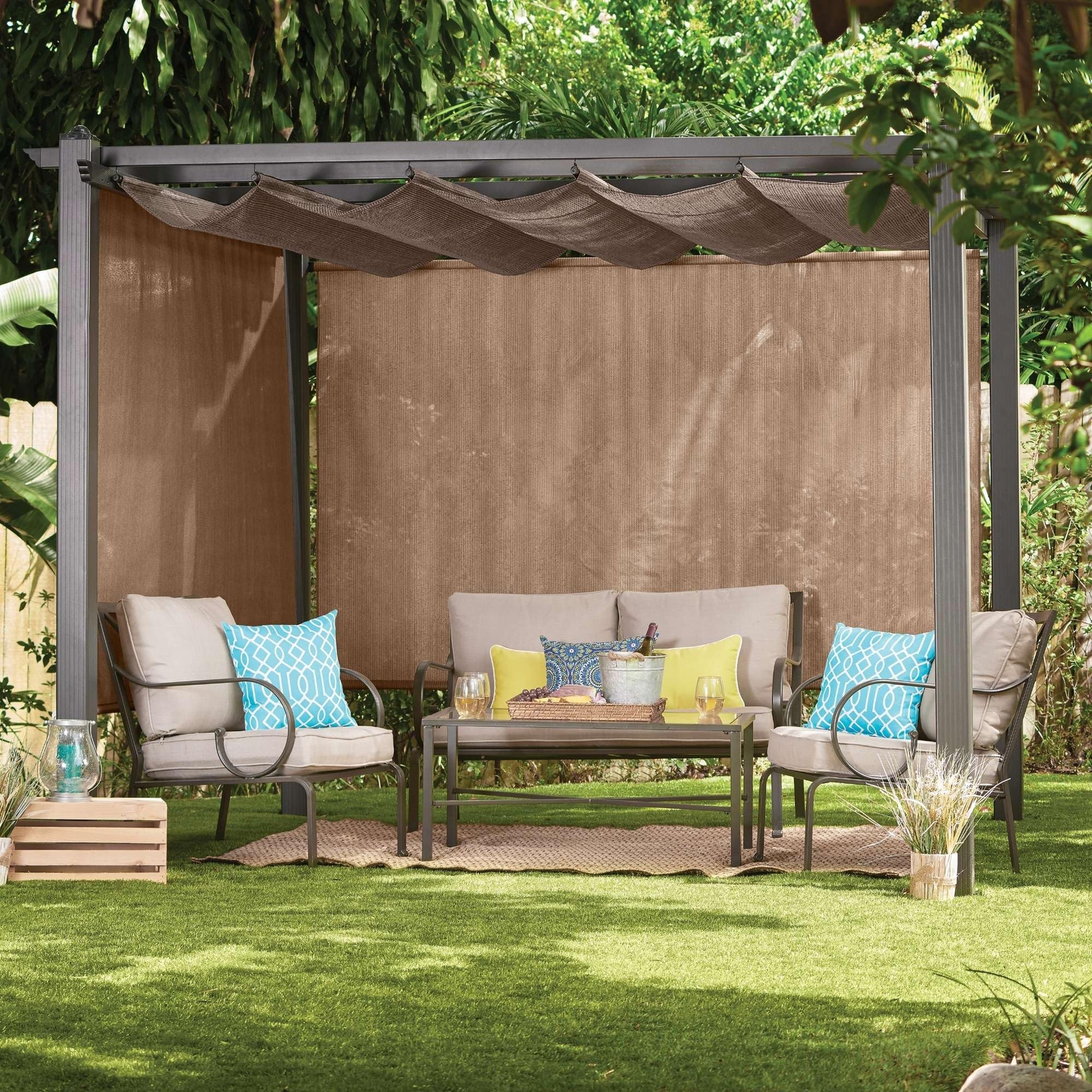 6x6 Almond Shade Sail UV Sun Protection Coolaroo Cooling Effect ...