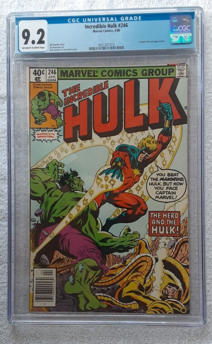 Incredible Hulk #246 (Marvel, 4/80) CGC 9.2 {CAPTAIN MARVEL vs. HULK ...