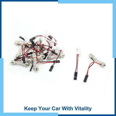 Pack(20) 39mm BA9S Festoon Dome Adapter T10 Bulb Socket Connector for ...