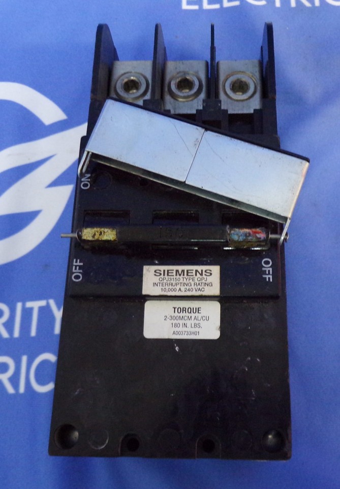 SIEMENS CIRCUIT BREAKER QPJ3150 150A 240V 3P 10k 1YR WARRANTY | eBay