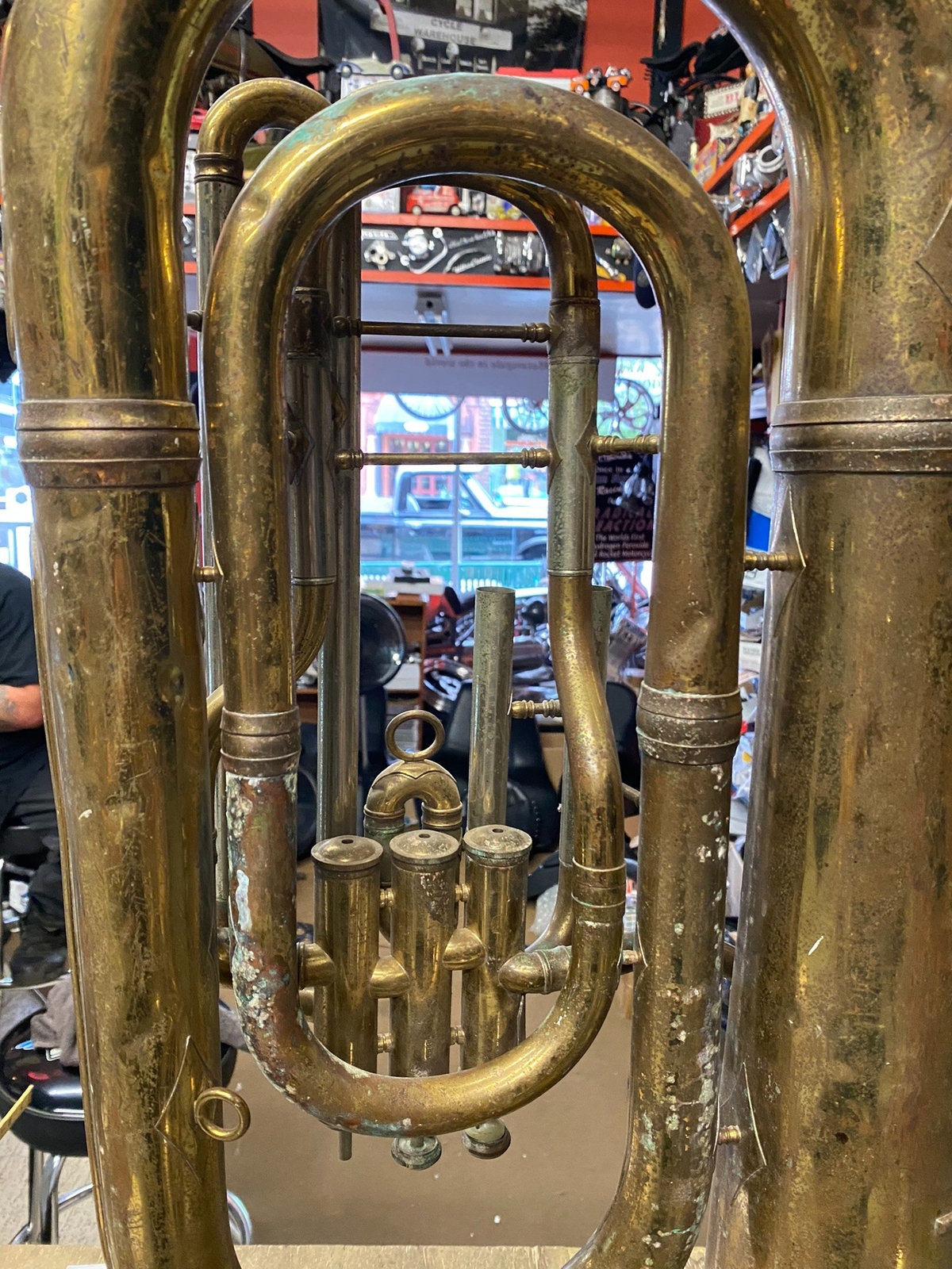 Vtg York Master Eb Tuba Horn Baritone Euphonium Musical instrument Band ...