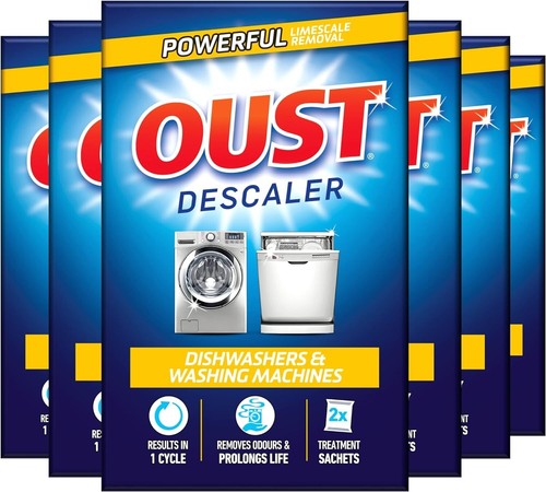 6x Oust Dishwasher & Washing Machine Deep Cleaning Descaler - (12 ...