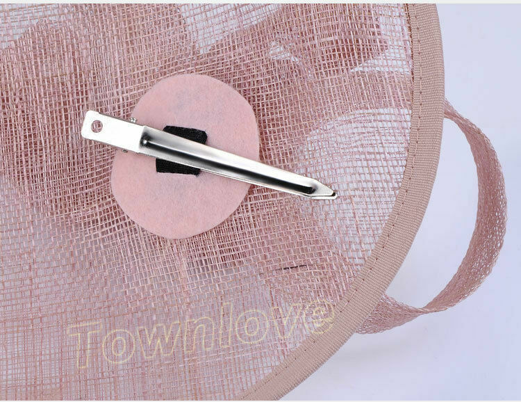 Women Wedding Party Hat Retro Feather Tulle Formal Party Hats Cambric ...