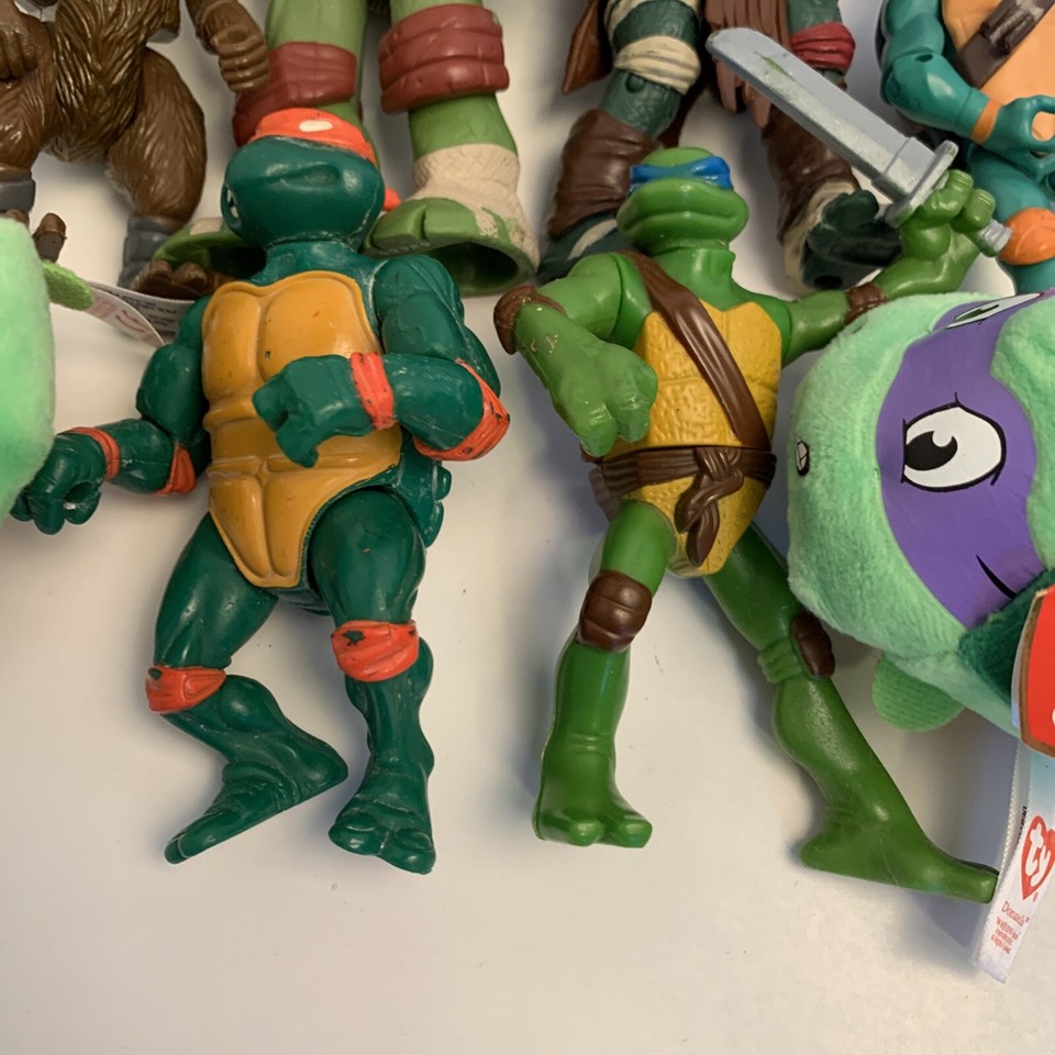 Lot Teenage Mutant Ninja Turtle Half Shell Heroes Action Figures TMNT ...