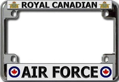 Royal Canadian Air Force Chrome Motorcycle License Plate Frame | eBay