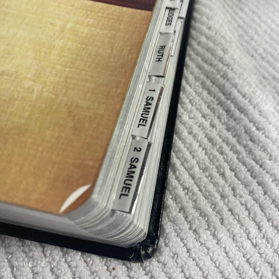 HCSB Study Bible Holman Christian Standard Black Leather Tabs 2010 Soft ...