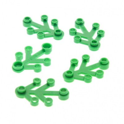 5x Lego Plant Leaves 4x3 Green Leaf Small Foliage Bush 6268814 242328 ...