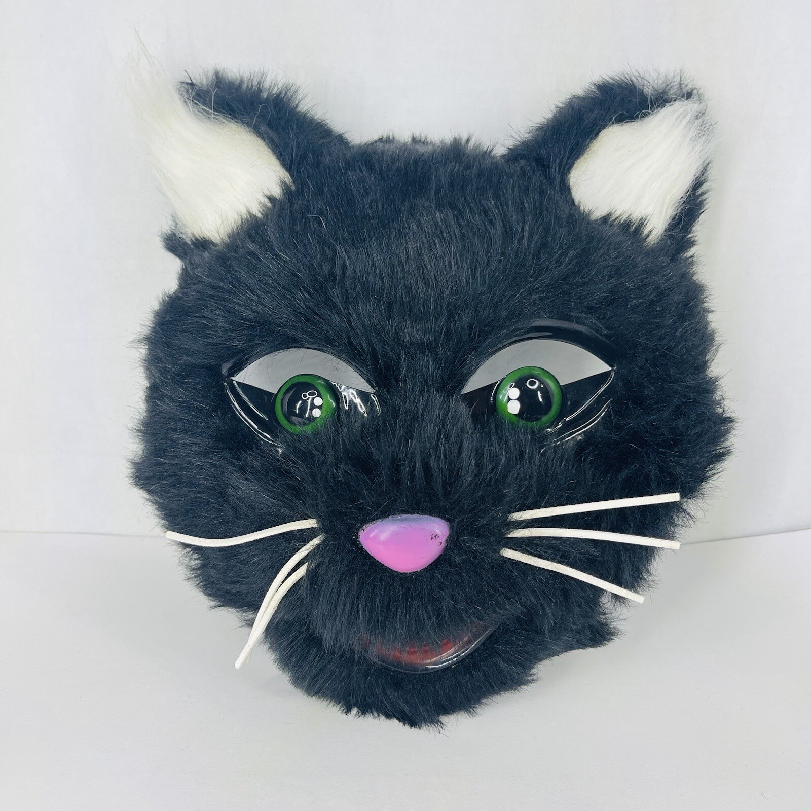 Black White Cat Green Eyes Furry Therian Cosplay Plas… - Gem
