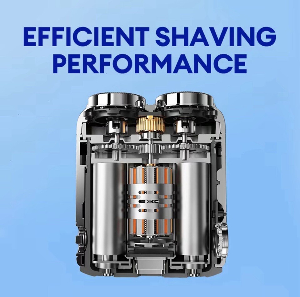 Double-Ring Pocket Shaver Mini Men's Shaver Portable Beard Travel ...