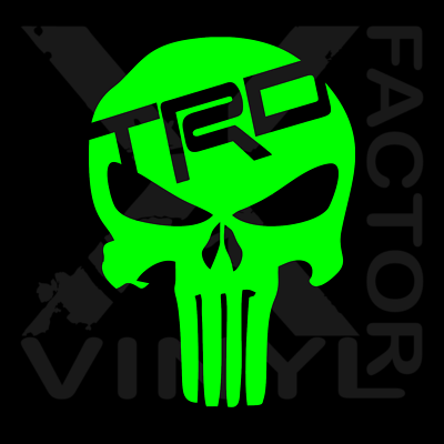 Toyota TRD Punisher Skull Tundra Tacoma TRD dicut vinyl decal 3 SIZES ...