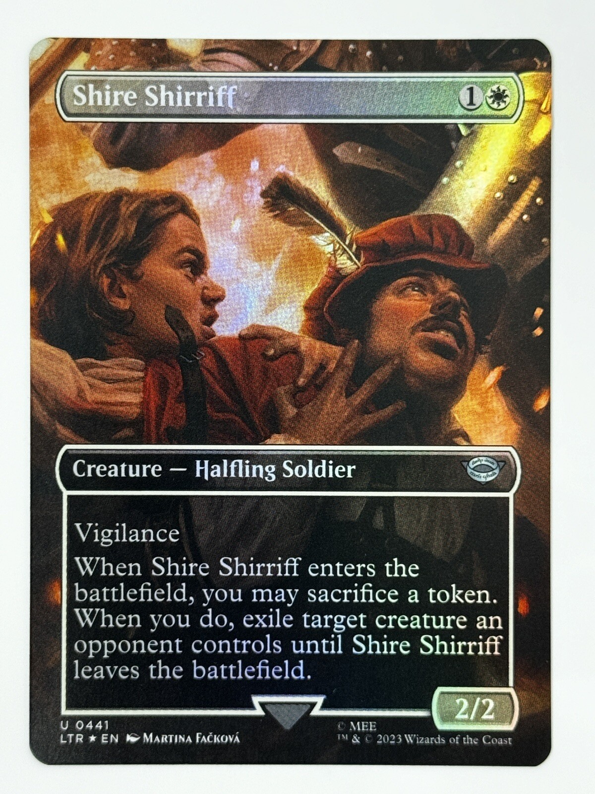 Shire Shirriff 0441 Borderless Uncommon Foil Lord of the Rings MTG NM ...