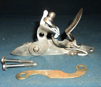 Tower Flint Lock Plate Pistol Parts work working Screws & plate | eBay