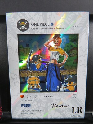 Nami LR Rare Holo Card Premium One Piece Anime Manga Collectible CCG ...