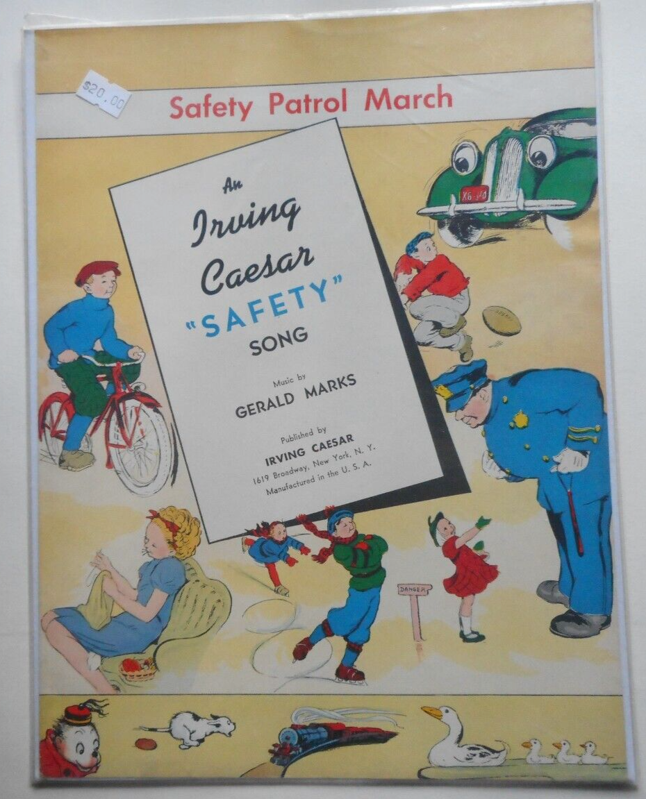 dfgh Safety Patrol March An Irving Caesar Safety Song -sheet music | eBay