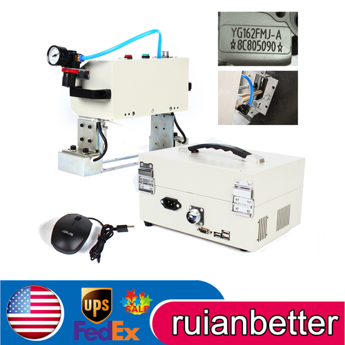 Nameplate Metal Marking Machine Metal Label Stamping Printer Date VIN ...