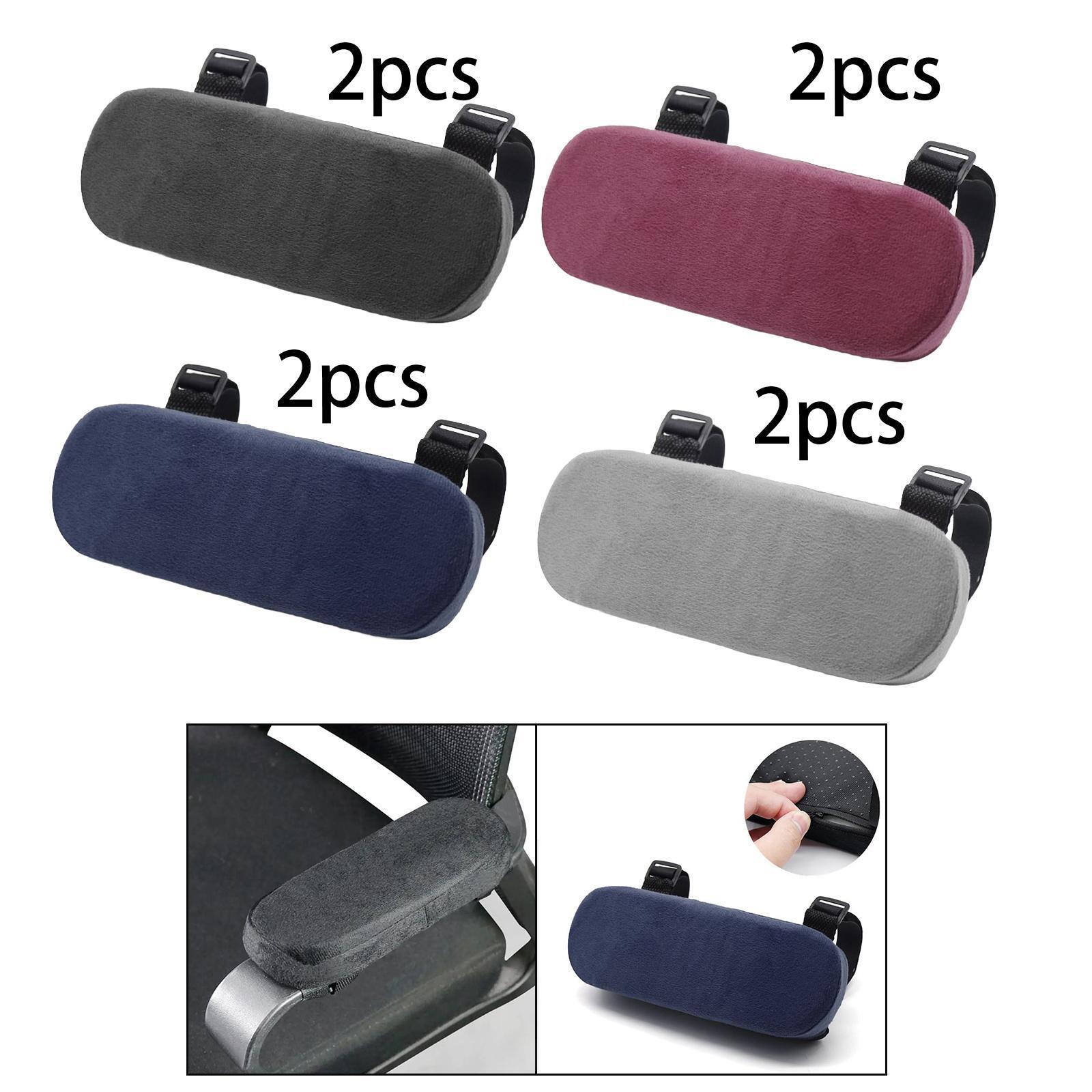 2x Chair Armrest Pad Arm Rest Cover for Wheelchair Gaming Chair Office ...