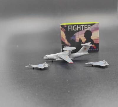 3Pcs 1: 700 Russian Fighter Jet A50 Early Warning Aircraft+Su-57 ...