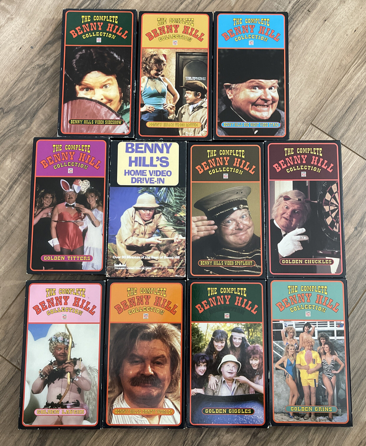 Benny Hill (11) VHS Movies - Time Life Video - British Comedy ...