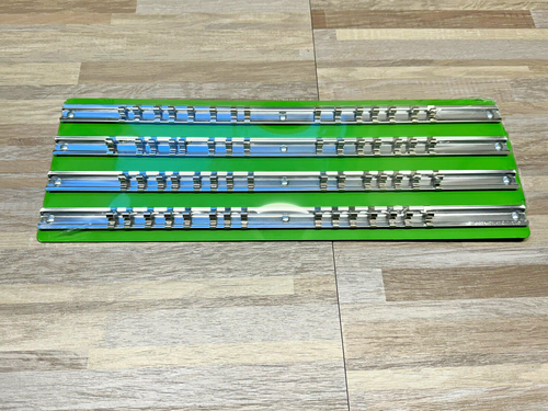 NEW Cornwell Tools 1/4" Drive Socket Tray Neon Green Holds 48 Sockets ...