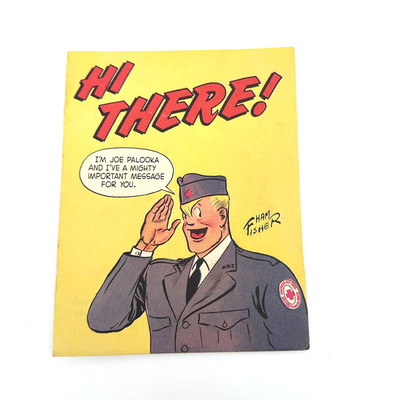 1949 Joe Palooka Red Cross Comic Booklet Hi There Ham Fisher Military ...