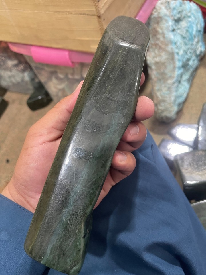 High Quality 900g(Approx) Nephrite Jade Freeform | Polished Green Jade ...