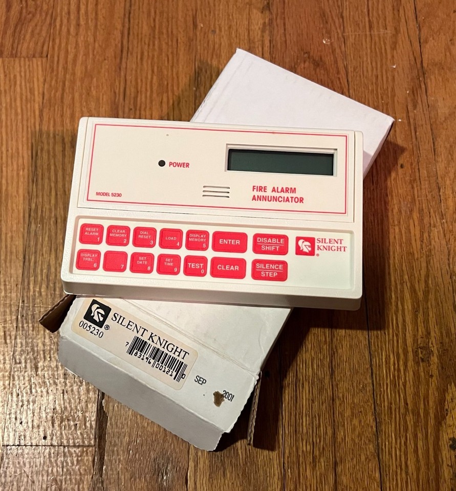 Silent Knight 5230 Fire Alarm Annunciator BRAND NEW - NEVER USED ...