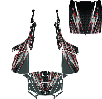 Decal Graphic Kit Vinyl Wraps UTV 2024+ Polaris RZR XP 1000 2 Door Lee ...