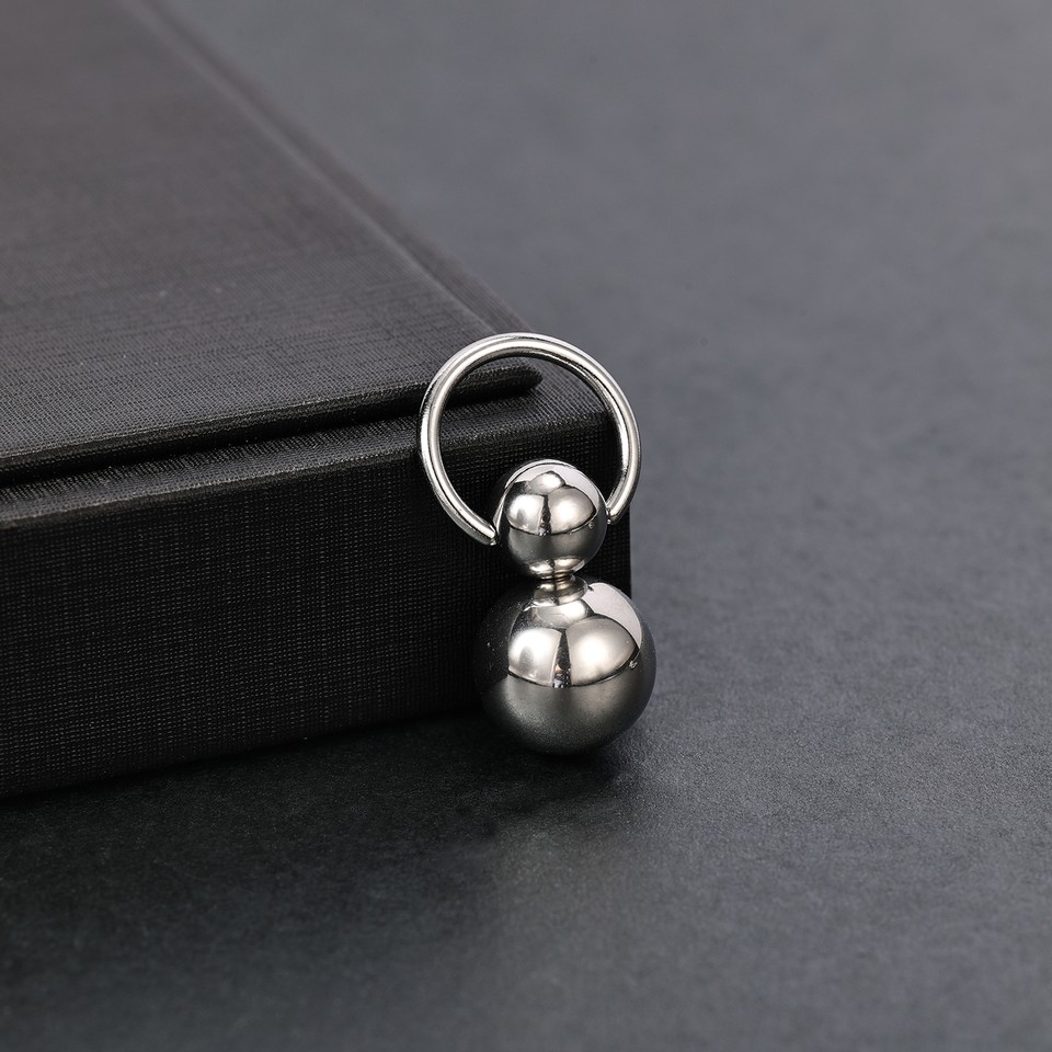 12g/14g Surgical Steel Chunk CBR Ring PA or Guiche Body Piercing ...