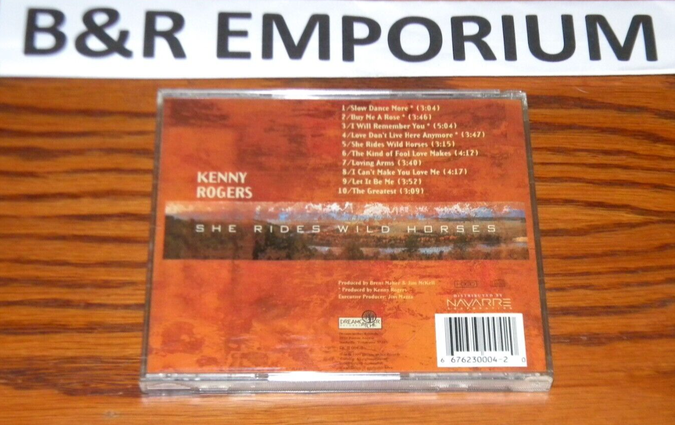 Kenny Rogers 2-CD Lot - Back Home Again (1991) + She Rides Wild Horses ...