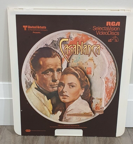 Casablanca RCA SelectaVision VideoDisc CED Movie Bogart & Bergman ...