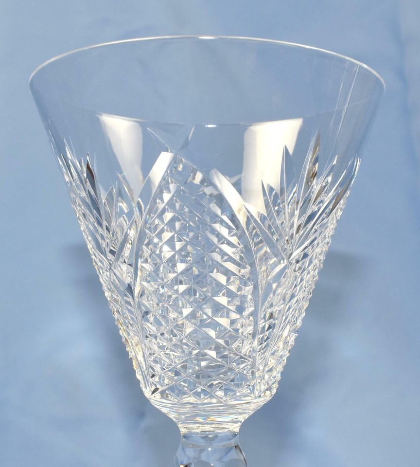 Waterford Crystal - Water Goblet Mooncoin Pattern 6 7/8" Tall | eBay