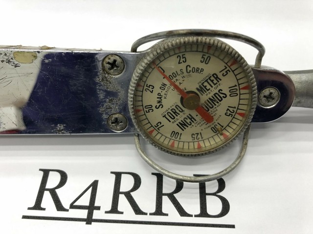 Snap-on Tools 3/8 Drive Torqometer 150 Inch Pound Torque Wrench TQ 12b ...