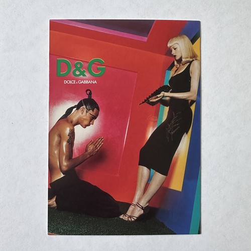 Vintage D&G Dolce Gabbana Steven Meisel 1997 POSTCARD Scott Barnhill ...