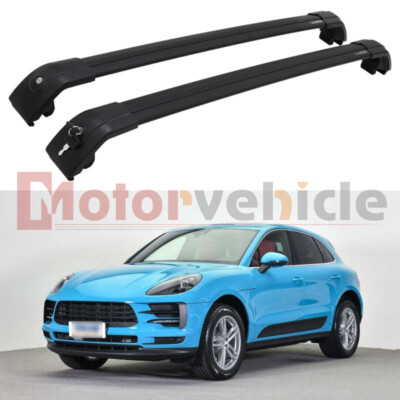 US Stock For 2015-2023 Porsche Macan Black Lockable Cross Bars Roof ...