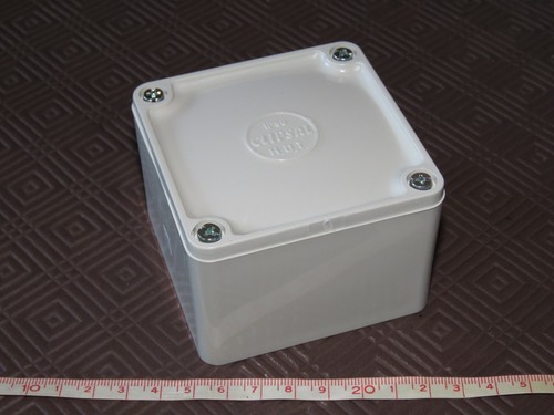 Clipsal 265/1 Adaptable Box 77 x 77 x 54mm Grey IP56 Rating with Gasket ...