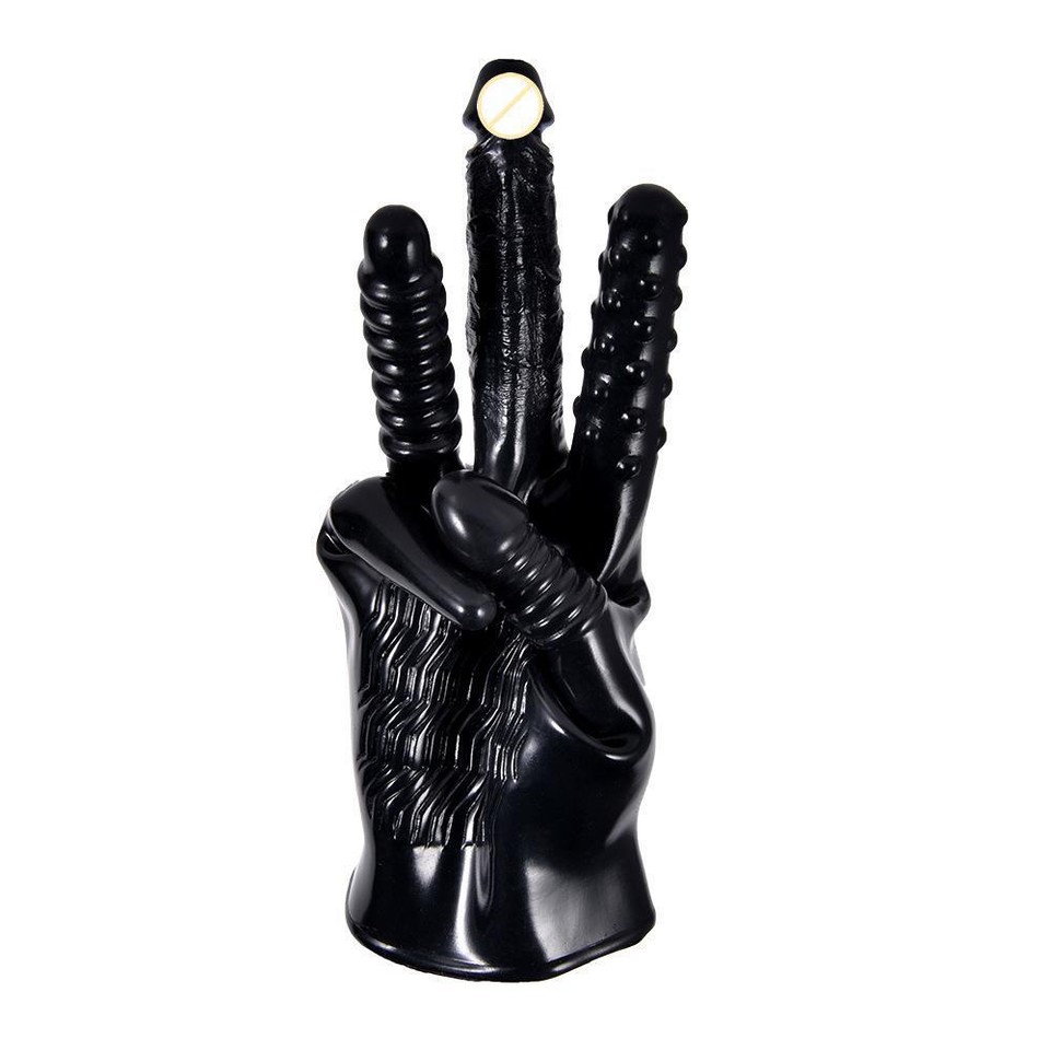 Vibrating Hand Finger Glove Condom Improve Pleasure Tool Massage Sleeve ...