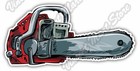 Chainsaw Chain Saw Lumberjack Logging Tree Car Bumper Vinyl Sticker ...