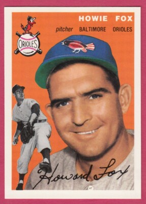 1954 Topps Archives #246 Howie Fox - Baltimore Orioles | eBay