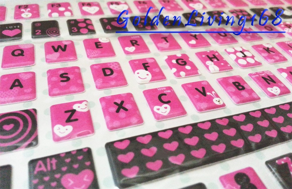 Desktop Laptop Computer Keyboard Stickers / Decals Cover Protector ...