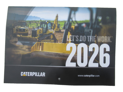 2026 CAT Machine Scenic wall Calendar 13” x 9 1/2” Caterpillar HD ...