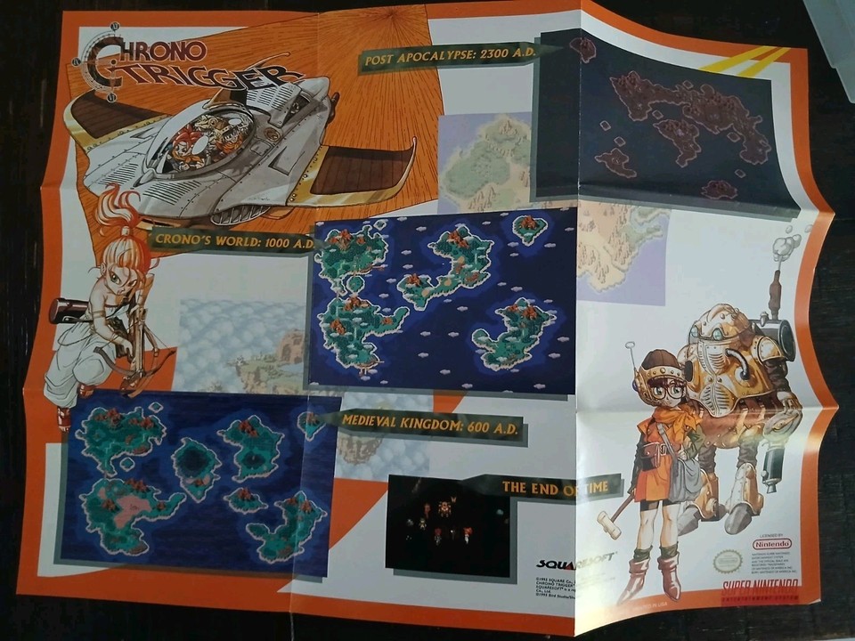 Chrono Trigger Super Nintendo boxed SNES USA NTSC With Strategy Guide ...