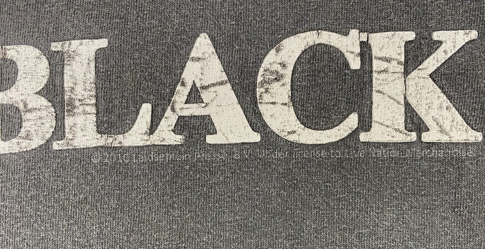 AC/DC Back In Black Size Adult XL Concert T-shirt Tee Black Large Front ...