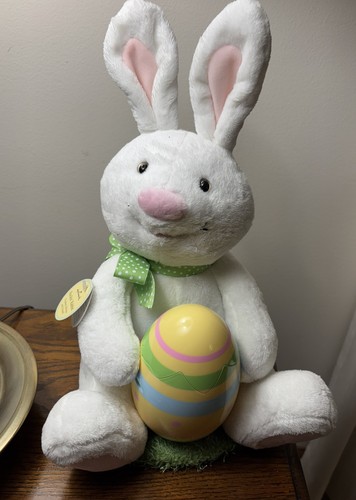 Hallmark Rockin Rabbit Animated Singing Easter Bunny Chick Egg Plush ...