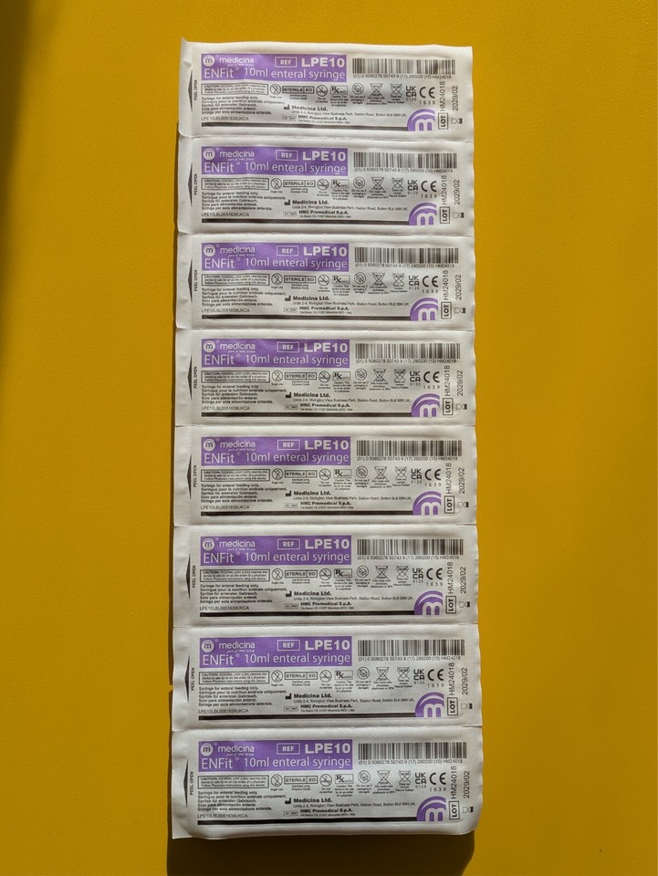 10ml Enteral feeding syringe x 15 - Medicinal Enfit oral feed | eBay UK