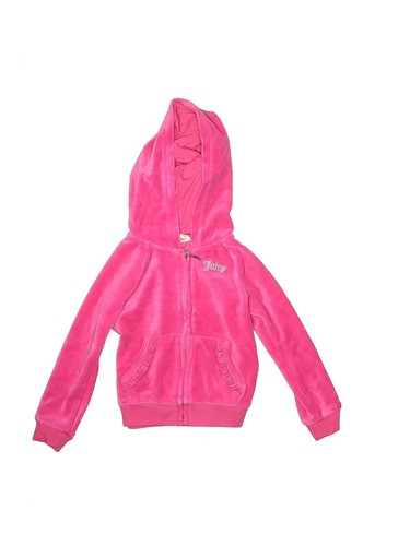 Juicy Couture Girls Pink Zip Up Hoodie 3T | eBay