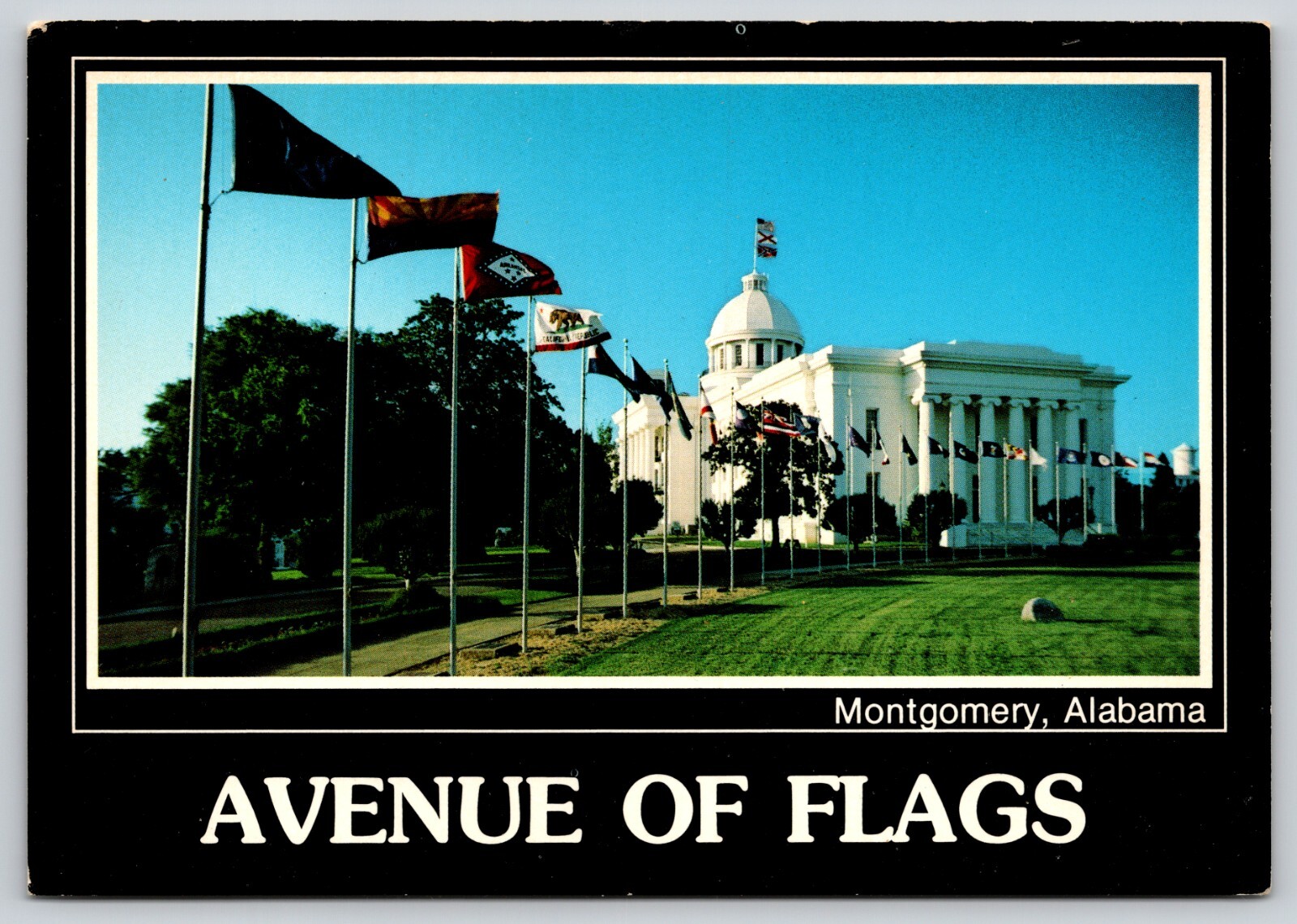 Postcard The Alabama Capitol Building Montgomery Alabama Avenue of ...