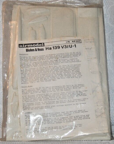 Airmodel, Blohm & Voss Ha 139 V3/U-1, 1:72 Scale, Vac Form Model ...