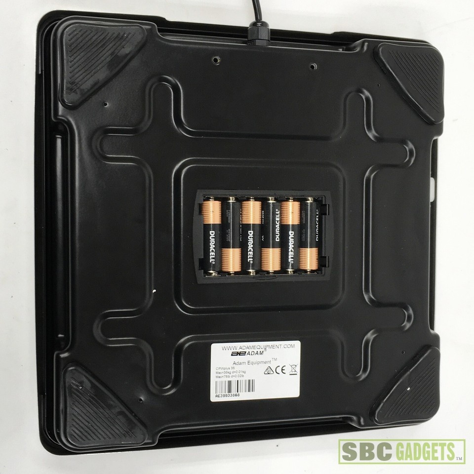 Adam CPWplus 35 Bench Scale 75lb capacity w/ Remote Display + 12v power ...